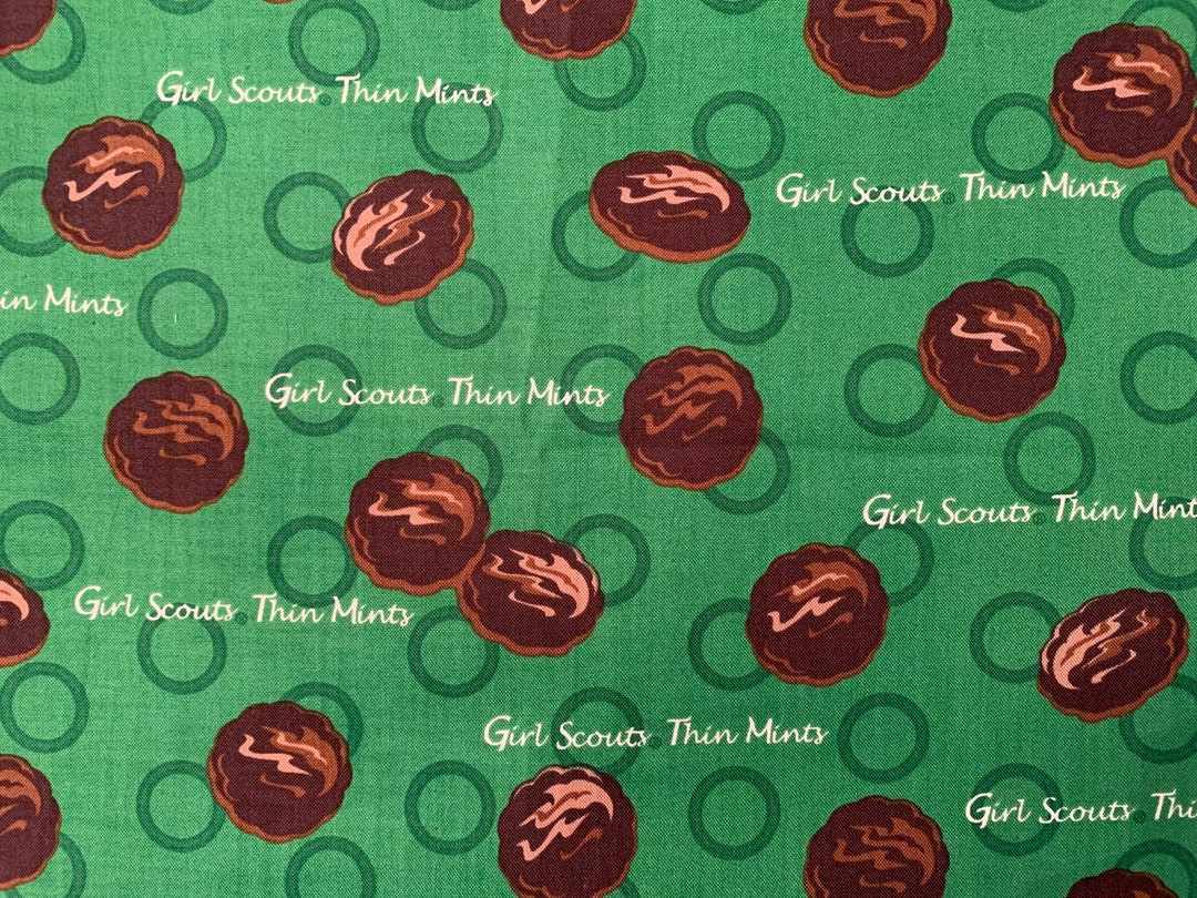 Girl Scouts Fabric, Thin Mints Robert Kaufman Cotton Quilting Fabric ...