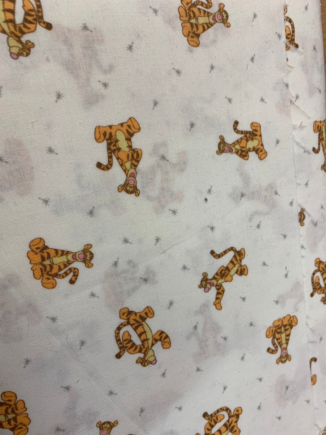 Tigger Fabric Tigger Cotton Quilting Fabric Classic Pooh | Etsy