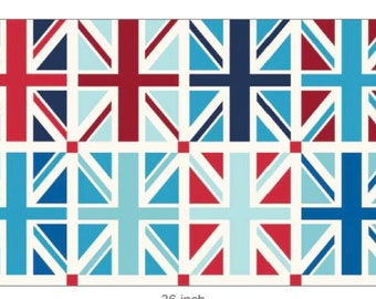 Union Jack British Flag Fabric Union Jack // Small by Thinlinetextiles ...