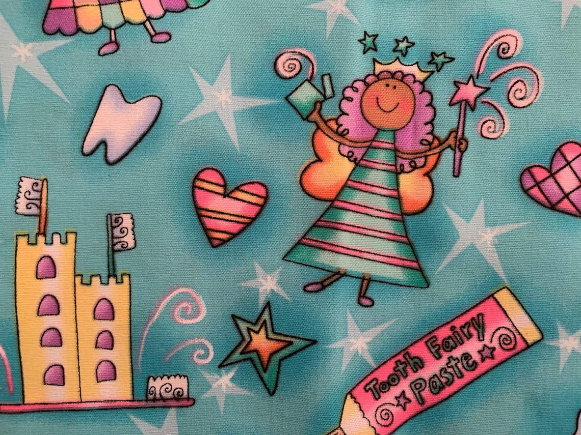 Dentist Fabric Tooth Fairy Tooth Cotton Fabric Dentist - Etsy