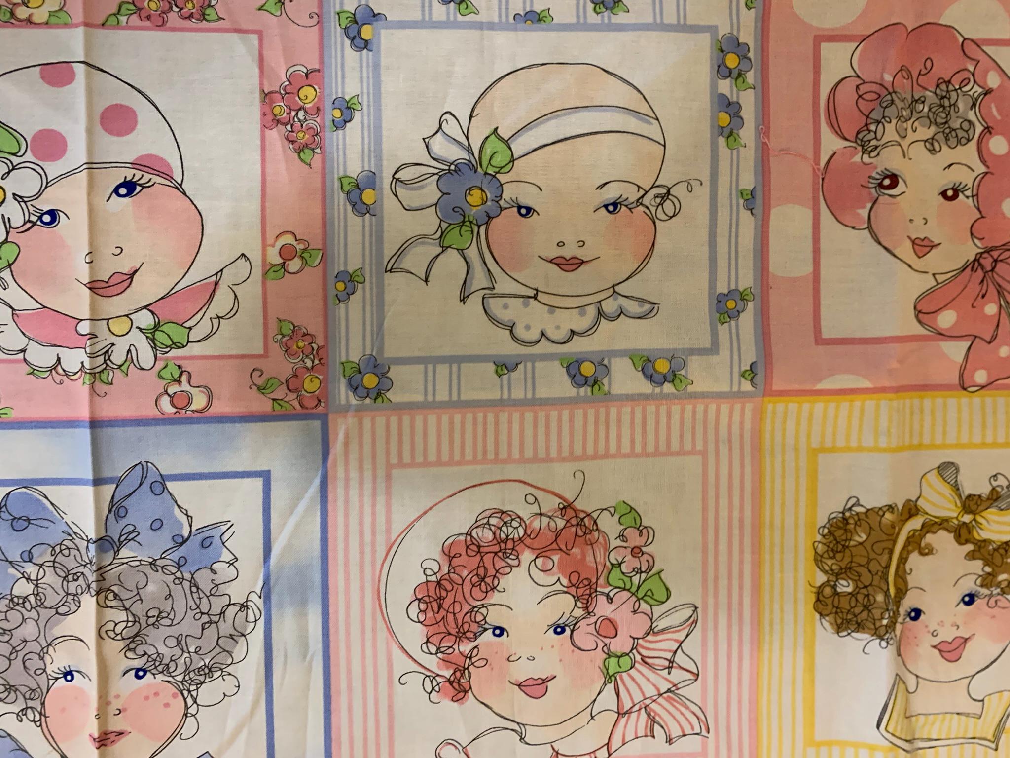 Baby Face Panel Loralie Designs, Faces Girl Boy Kid Baby Panel Fabric ...
