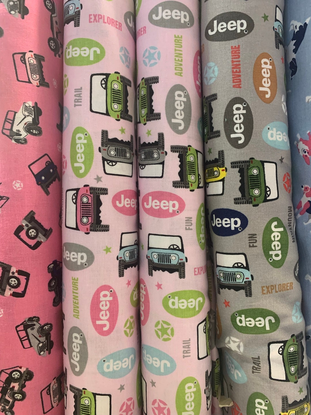 Jeep Licensed Jeep Car Automotive Cotton Fabric Riley Blake Licensed ...