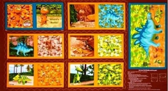 Dinosaur Train Fabric Dinosaur Train Buddy Panel Buddy Hide - Etsy
