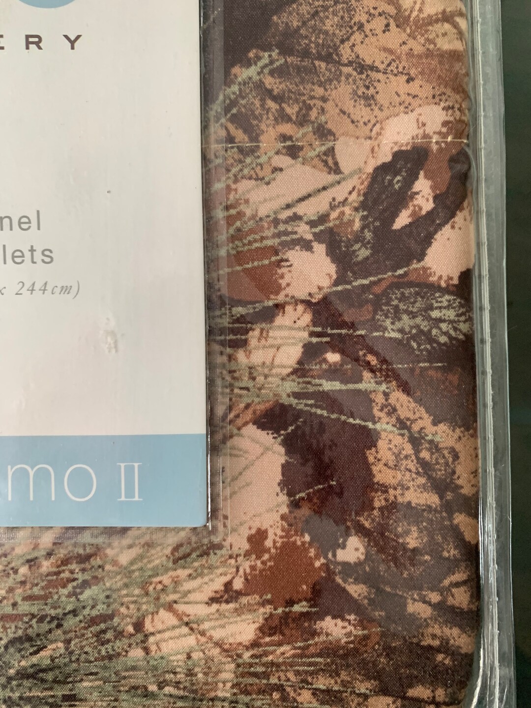 Camo Camouflage Brown Ring Top Panel 42x96 Camouflage Polyester Window ...