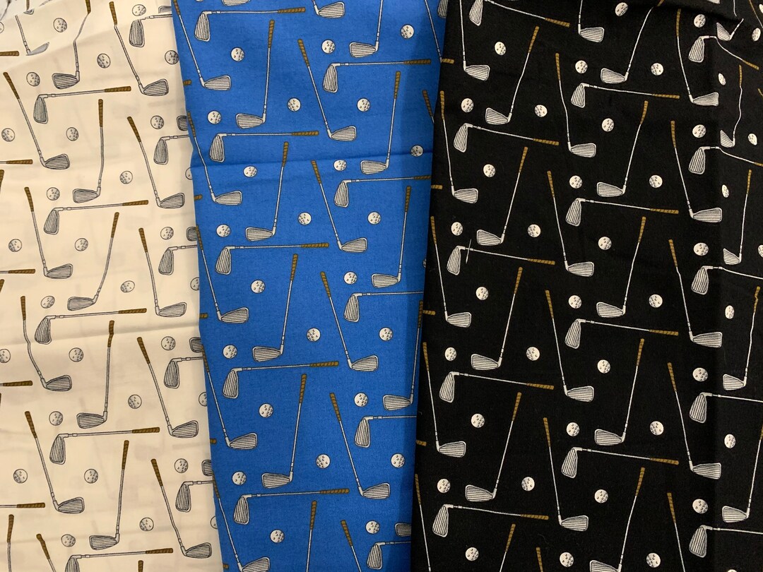 Golf Cotton Fabric, Golf Face Mask Cotton Golfing Golfer Golf Club ...