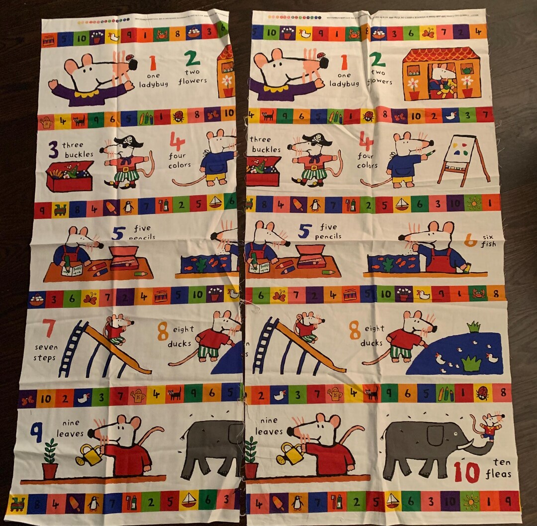 Maisy Mouse, My Friend Counts Andover Fabrics, Lucy Cousins Maisy and ...