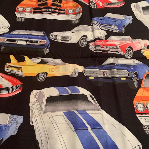 Vintage Car Fabric - Etsy
