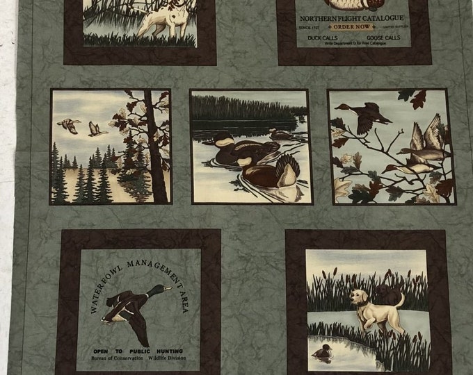 Geese, Ducks Migration Panel Moda Northern Flight by Holly Taylor Panel ...