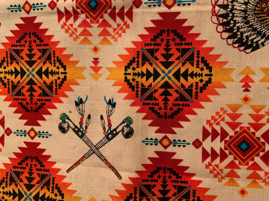 Tuscan Elizabeth Studios Native Spirit Fabric, Cotton Fabric, Southwest ...