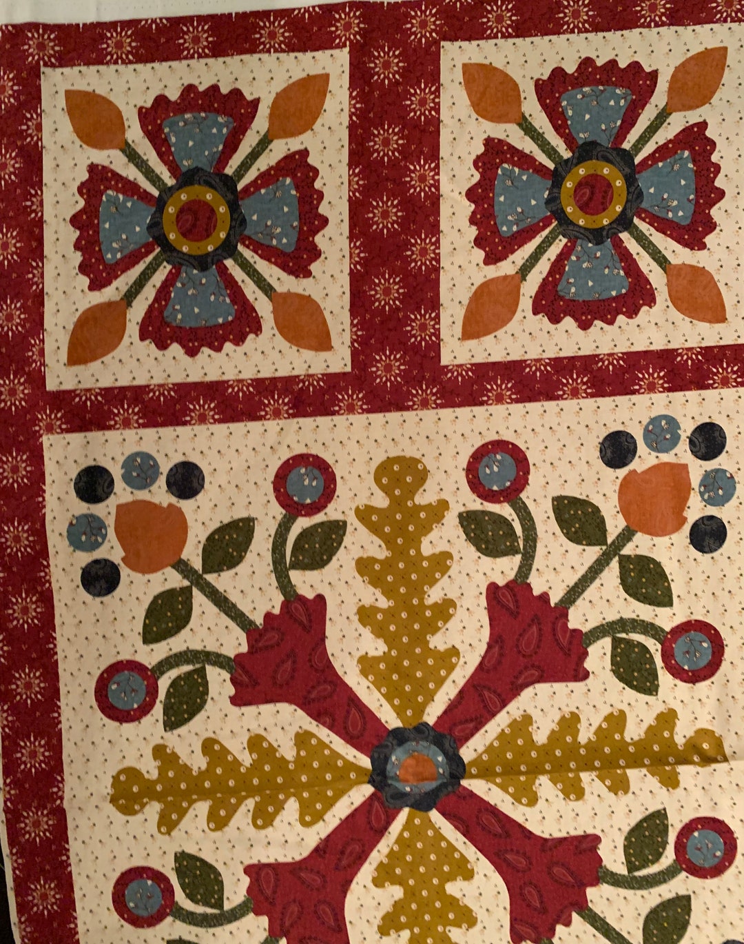 Vintage FARMHOUSE Panel Henry Kim Diehl Glass Fabric Panel Vintage Farm ...