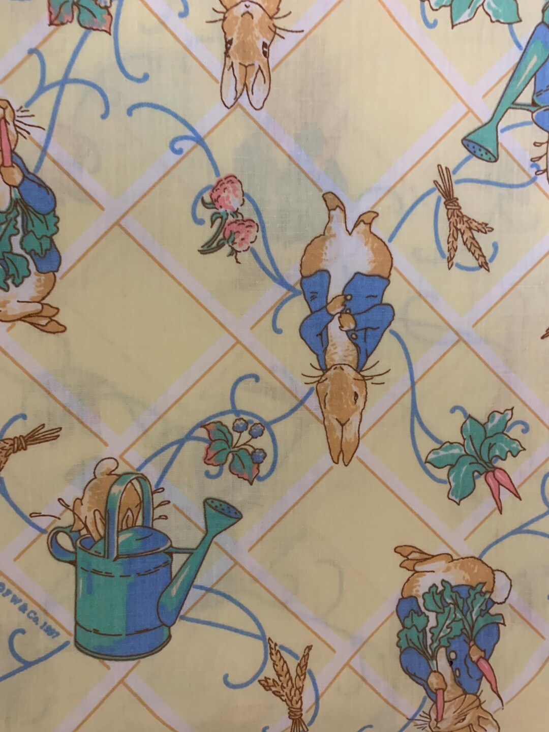 Beatrix Potter Fabric, Beatrix Potter Peter Rabbit Frederick Warne ...
