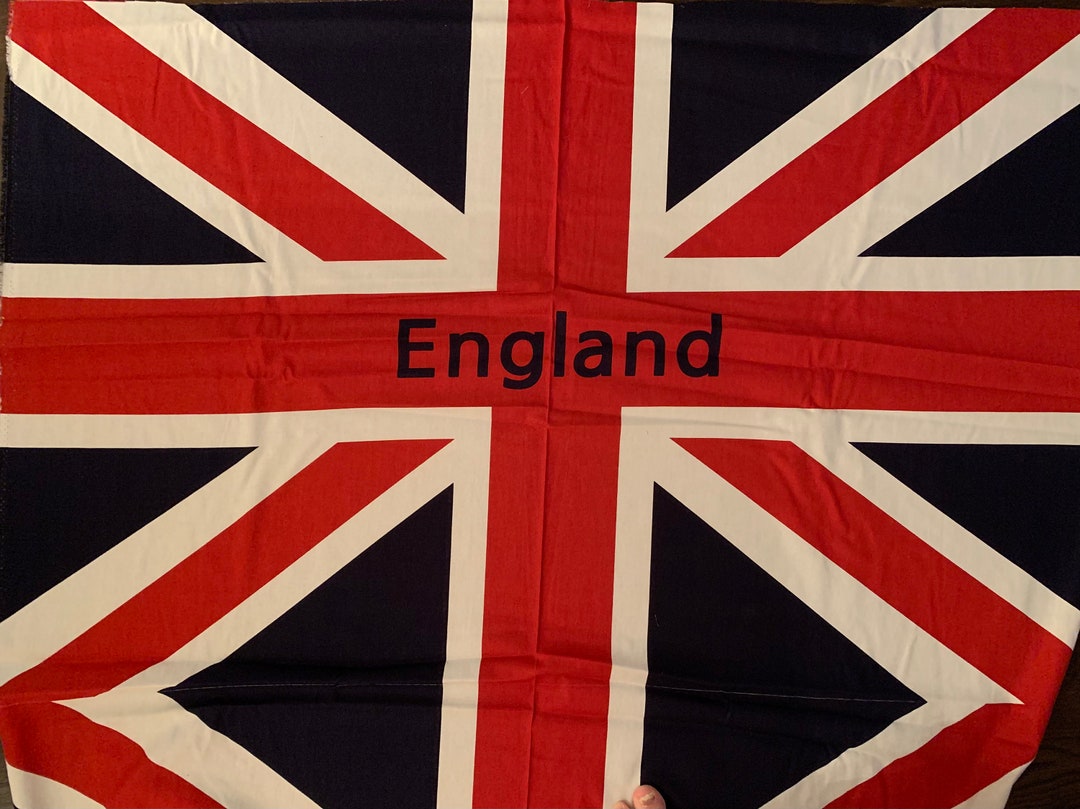 Union Jack England Fabric England Flag Fabric United Kingdom - Etsy