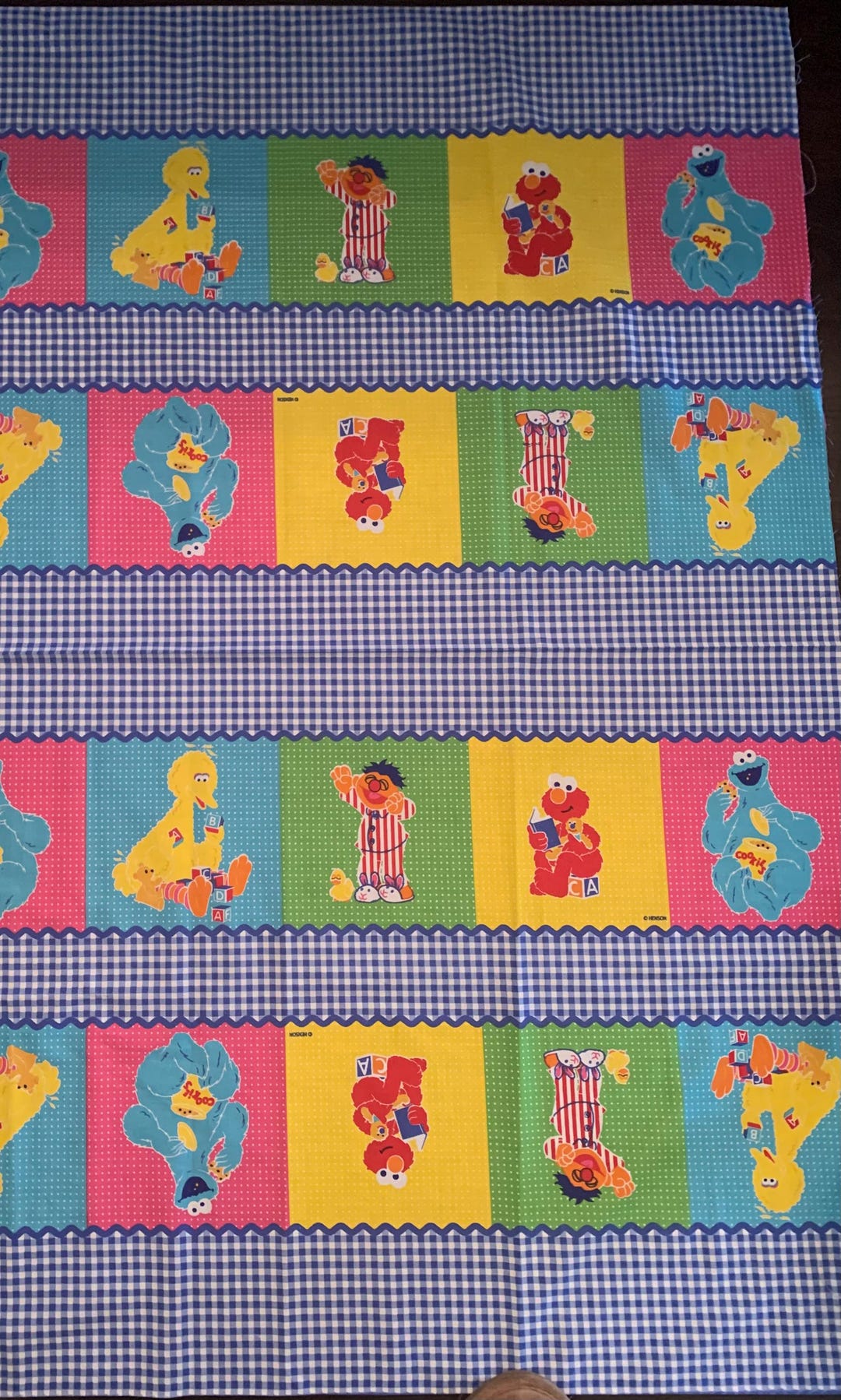 Sesame Street Fabric, Big Bird Elmo Cookie Monster Sesame Street Fabric ...