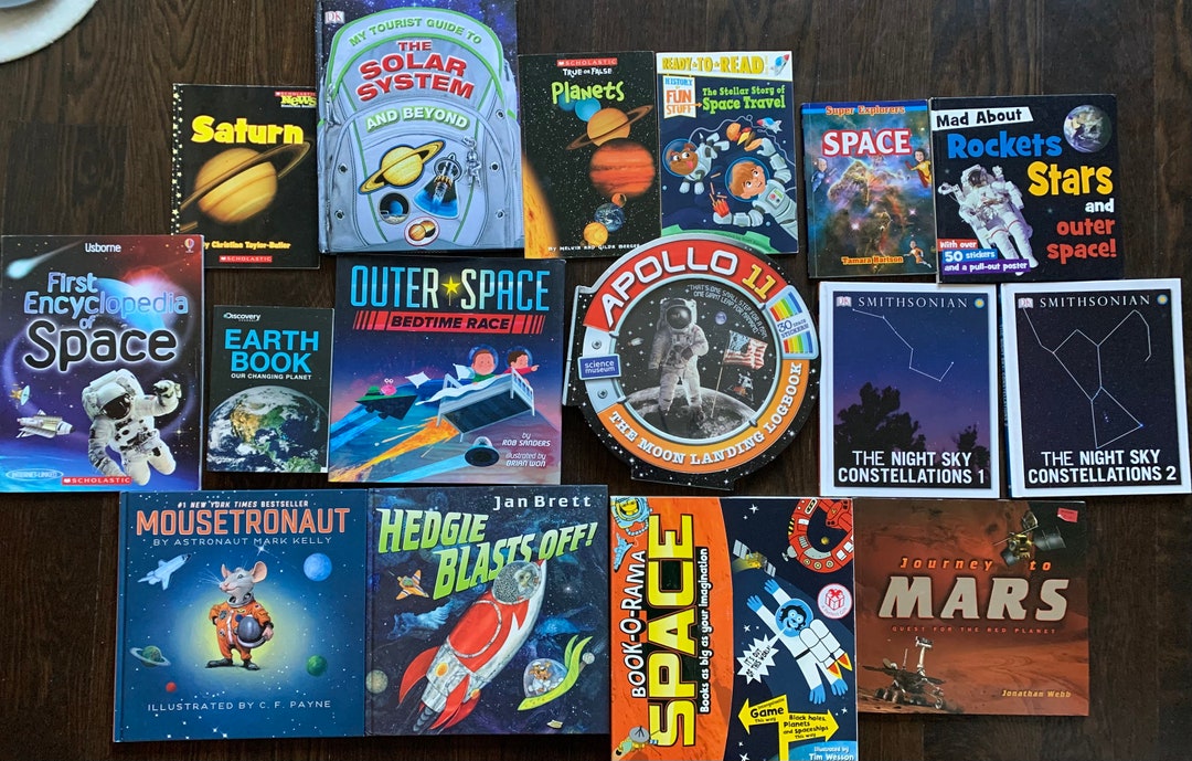 Space Books Outer Space Kids Constellations Night Sky, Apollo 11 ...