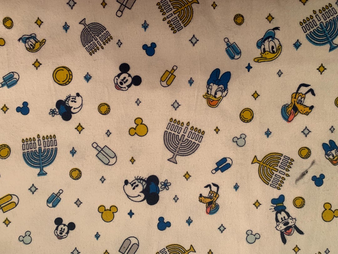 Mickey Mouse Pluto Donald Duck Disney Channukah Jewish Menorah Hannukah ...