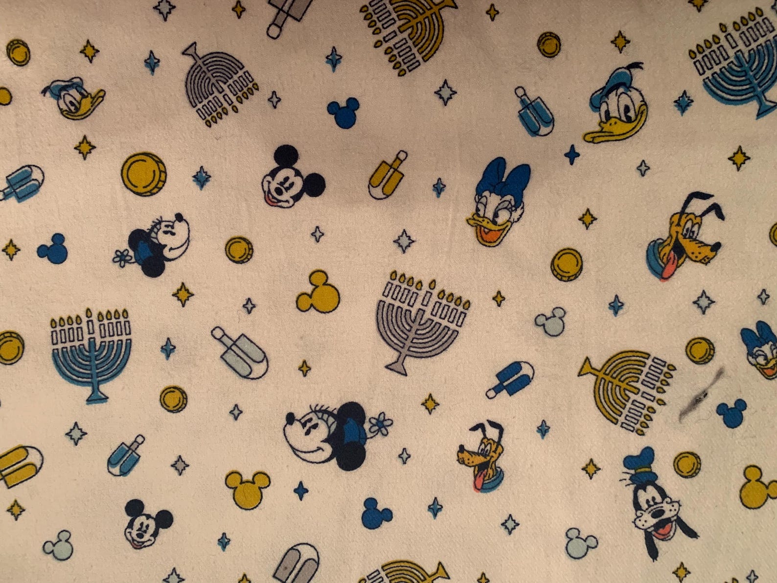 Mickey Mouse Pluto Donald Duck Disney Channukah Jewish Menorah Hannukah ...