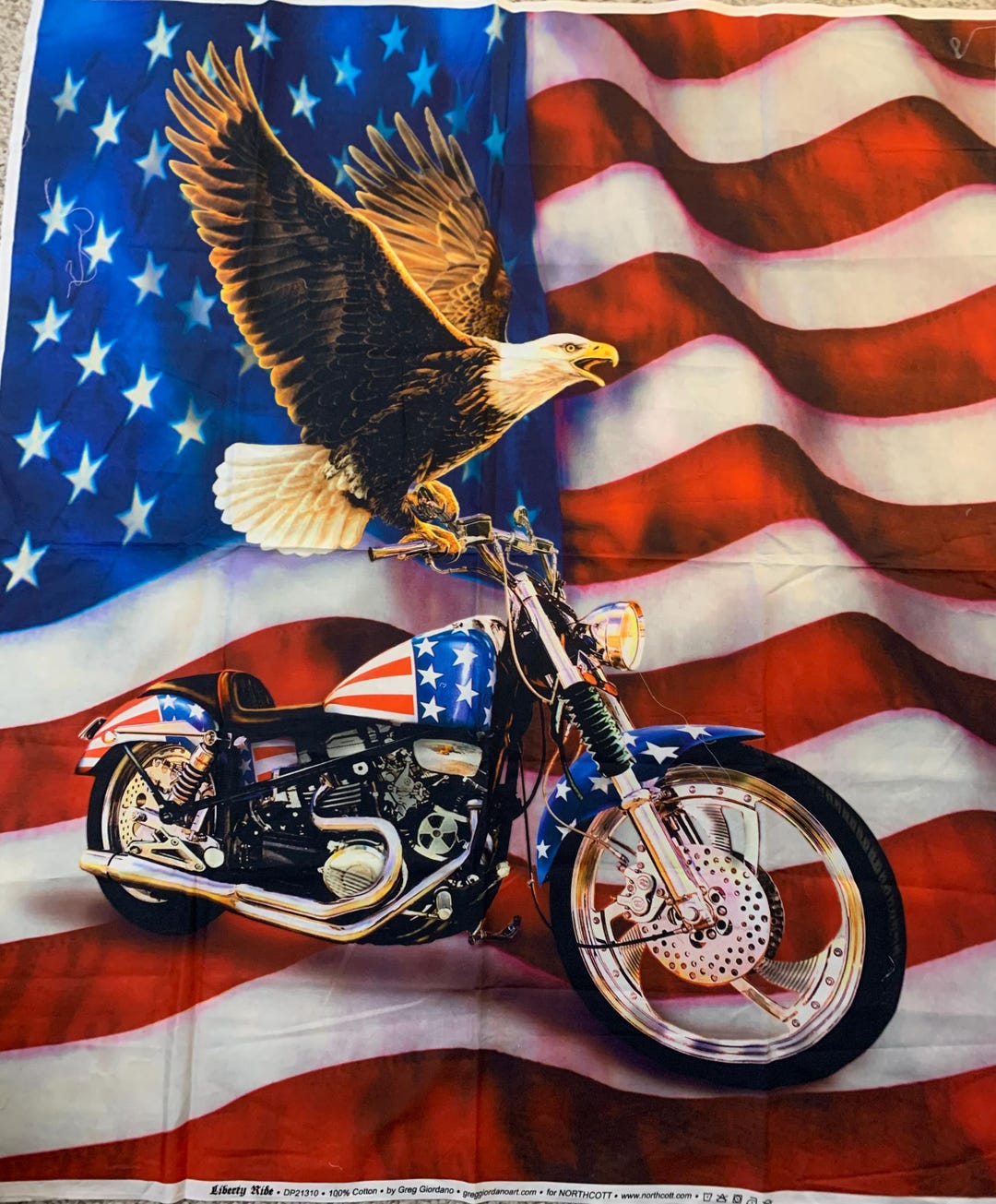 Motorcycle Panel Fabric Motorcycle Fabric for Motorcyclist Quilt Panel ...