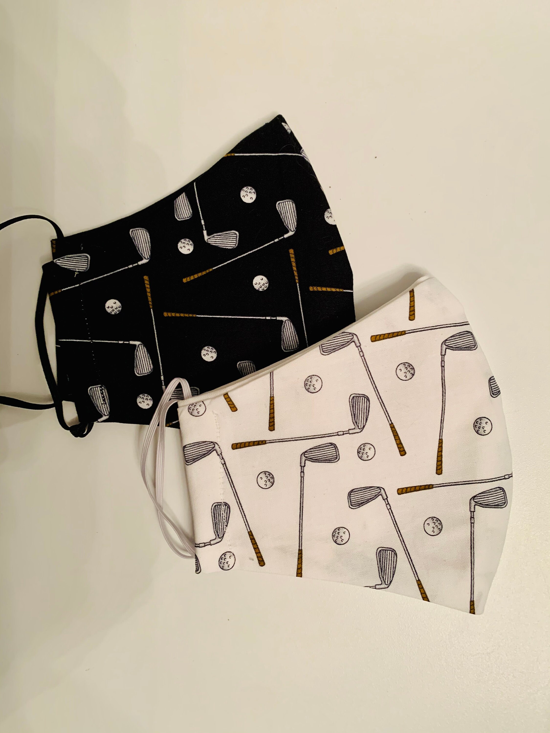 Golf cotton fabric golf face mask cotton golfing golfer mask | Etsy