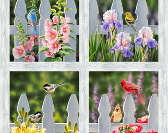 Morning Glory Northcott Panel Fabric,northcott Fabric Panel, Flowers ...
