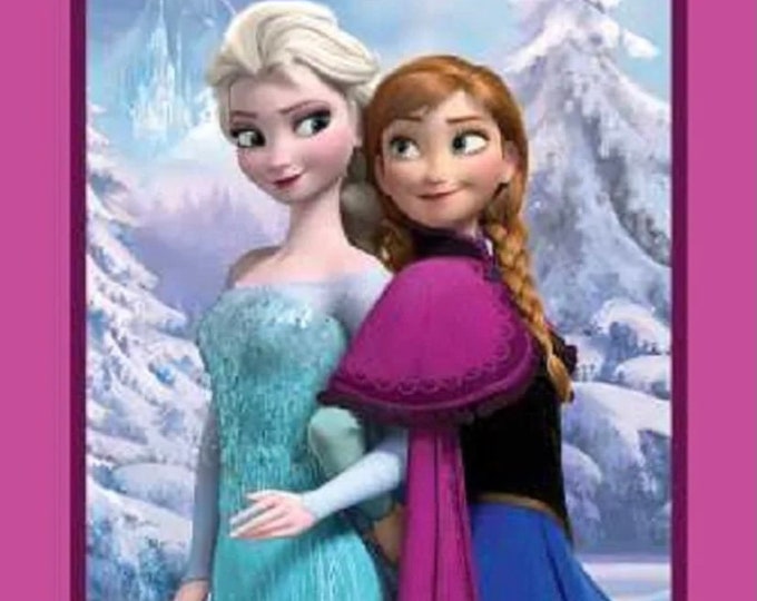 Frozen Fabric Panel, Elsa Anna Licensed Fabric, Disney Licensed ...