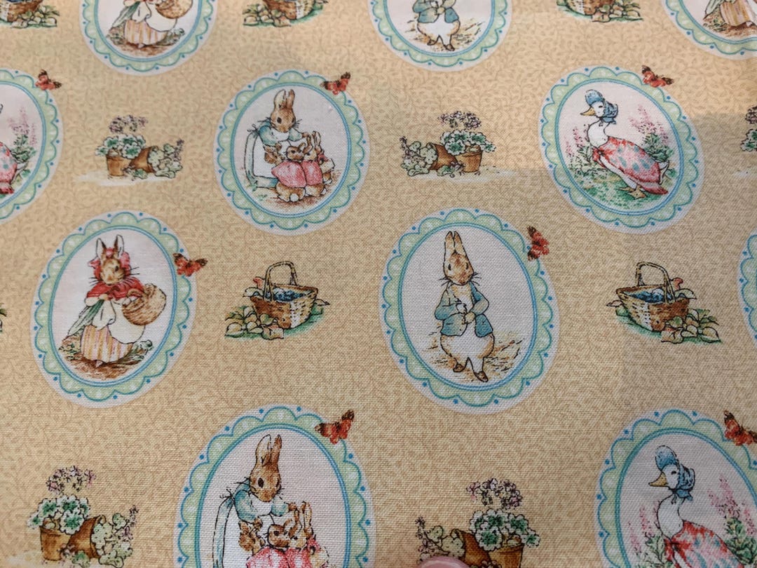 Beatrix Potter Quilting Treasures 2006 Fabric, Peter Rabbit Frederick ...