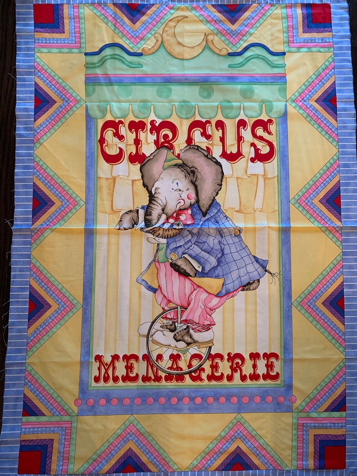 J. Wecker Frisch Circus Menagerie Vintage Panel by J. - Etsy