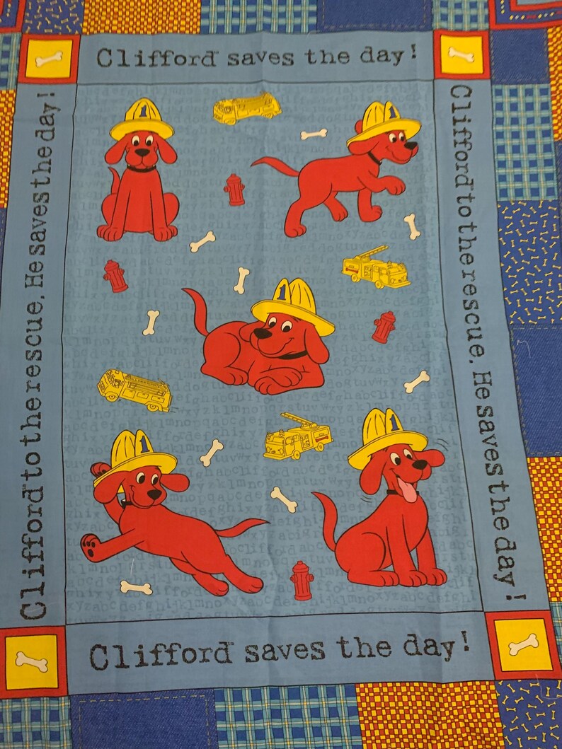 Clifford to the Rescue Fabric, 2002 VIP Cranston Printworks Nancy ...