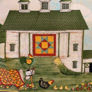 Vintage Barns Panel, Coming Home Fabric, Deb Strain Moda Fabrics Panel ...