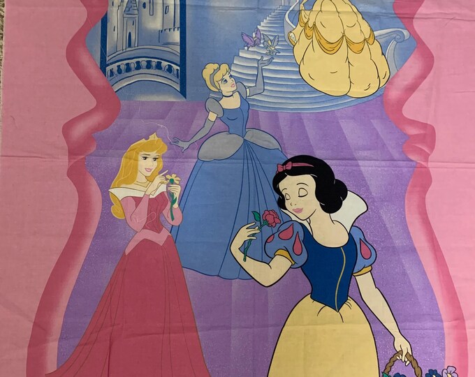 Disney Princesses Fabric, Disney Princess Panel, Cinderella Cotton ...