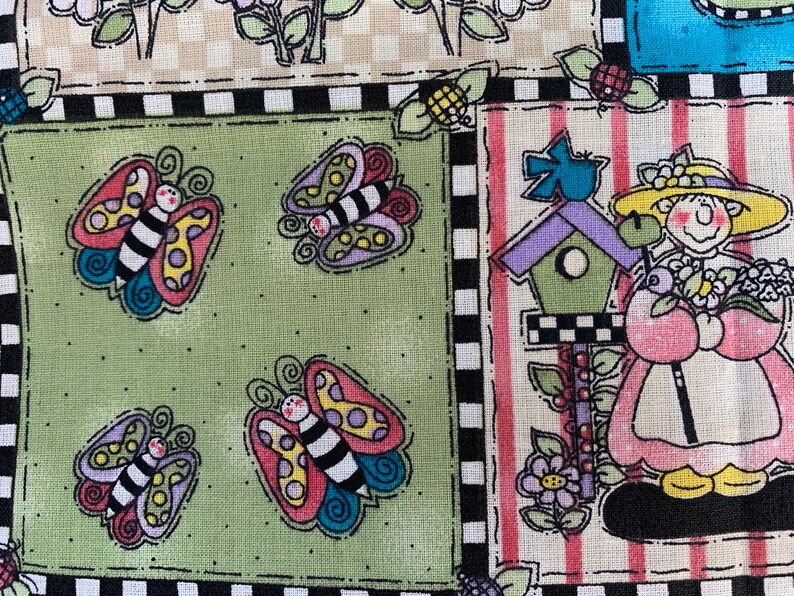 Whole Country Caboodle Fabric Friendship Garden Sweet Lady - Etsy