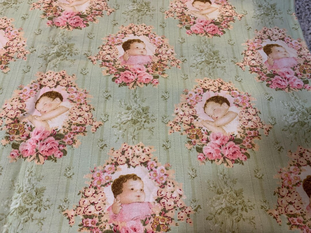 Vintage Children Fabric, Bessie Pease Baby Flavia Company Vintage Kids ...