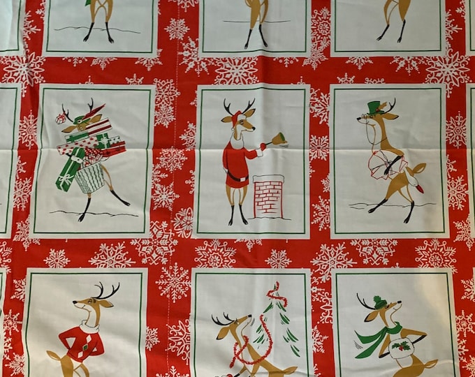 Rudolph Panel, Christmas the Red Nose Reindee Fabric, Where’s Rudolph ...
