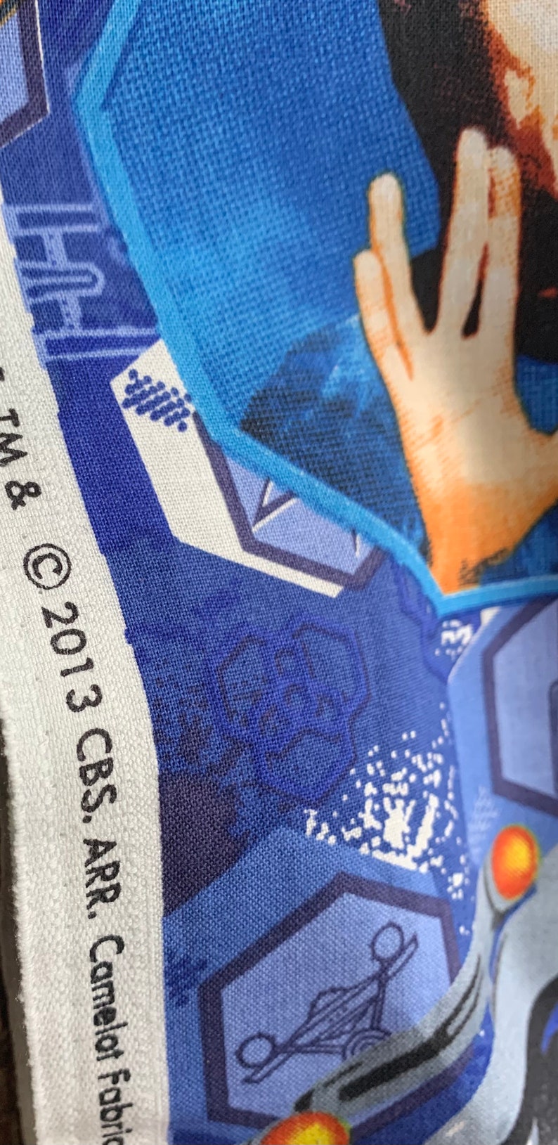 Star Trek Fabric Star Trek Quilt Cotton Fabric Spock - Etsy
