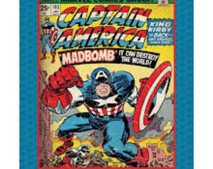 Captain America Fabric Panel, Captain America Comics Cotton Panel ...