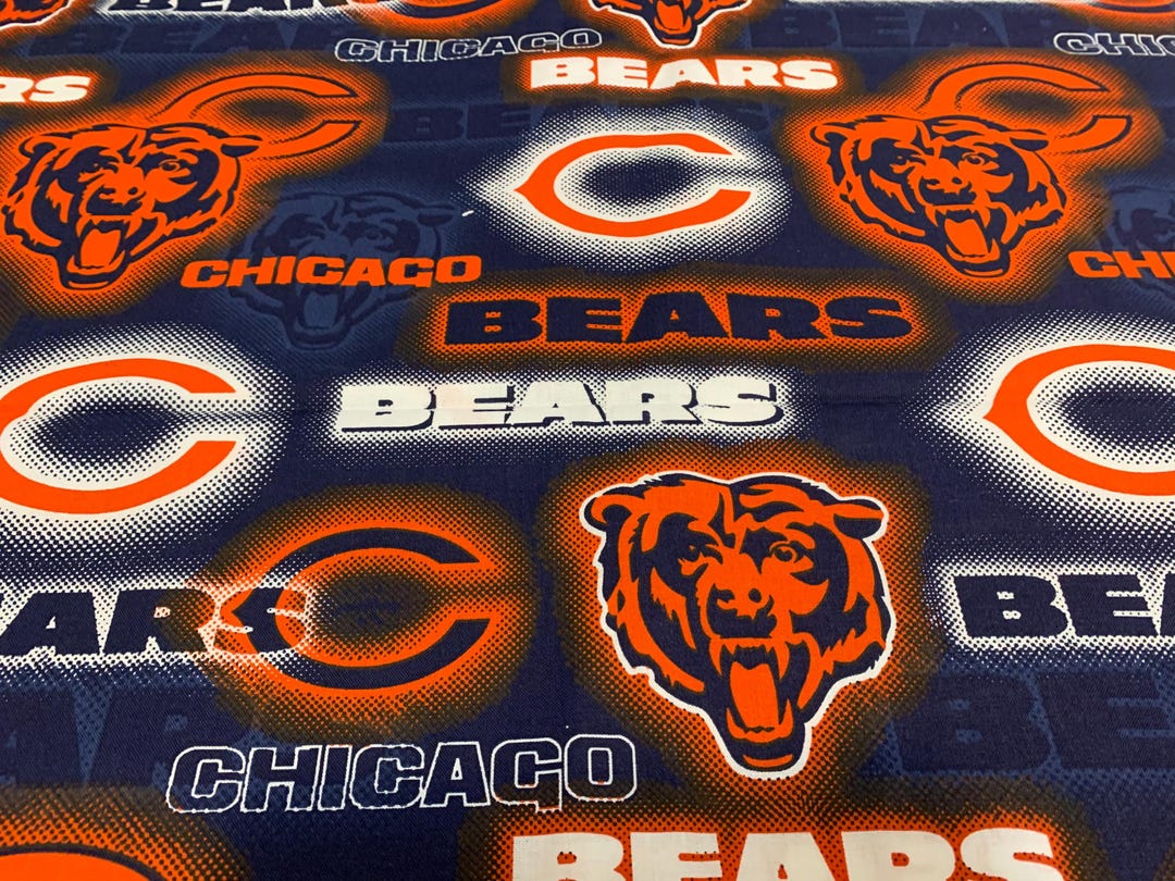 Chicago Bears Football Fabric, NFL Chicago Bears Cotton Fabric, Cotton ...