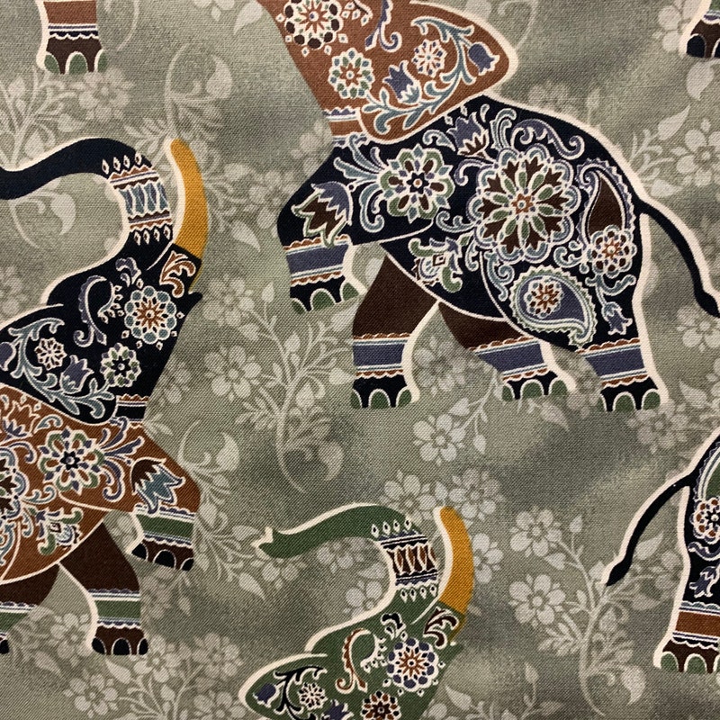 Elephant Fabric - Etsy