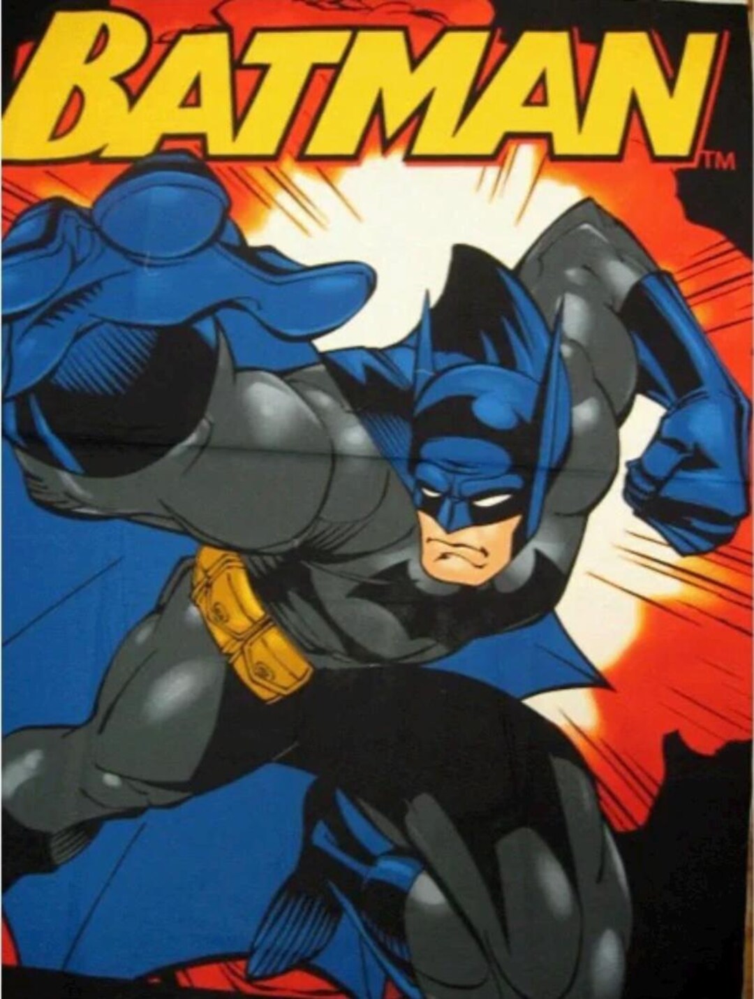 Batman Fabric, Batman Panel, DC Comics Full Yard Cotton Panel, DC ...
