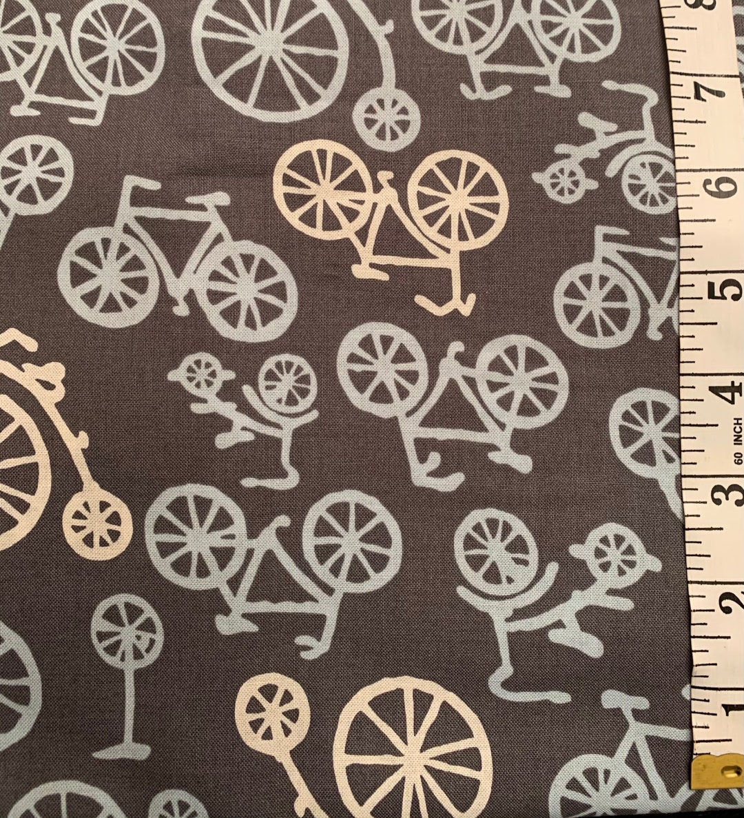 Bicycle Fabric Cycling Cotton Bike Cotton Fabric Cute - Etsy