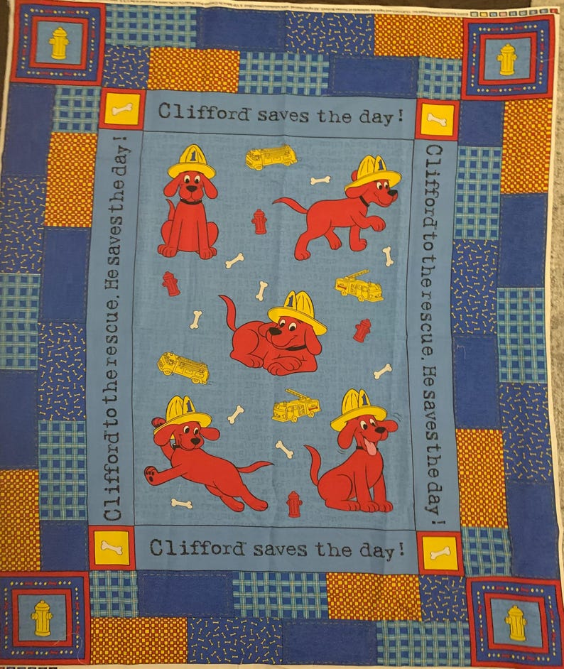 Clifford to the Rescue Fabric, 2002 VIP Cranston Printworks Nancy ...