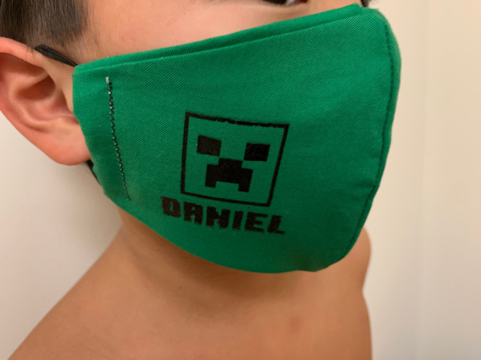 Minecraft face mask Minecraft custom name personalized cotton | Etsy