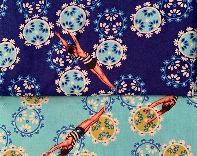 Tokyomilk Cotton Fabric, Neptune and the Mermaid Song of the Siren ...