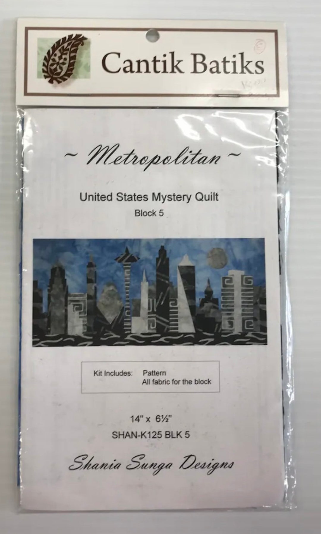 Cantik Batiks United States Mystery Quilt - Metropolitan - Block 5 Kit ...