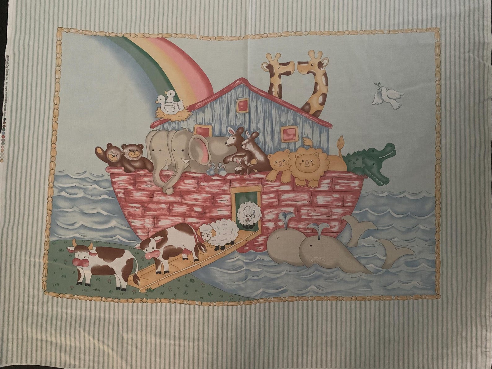 Noah’s Ark Fabric, Noah’s Ark Panel, Noahs Story Marshall Dry Goods ...