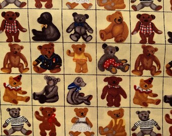 Teddy Bear Fabric | Etsy