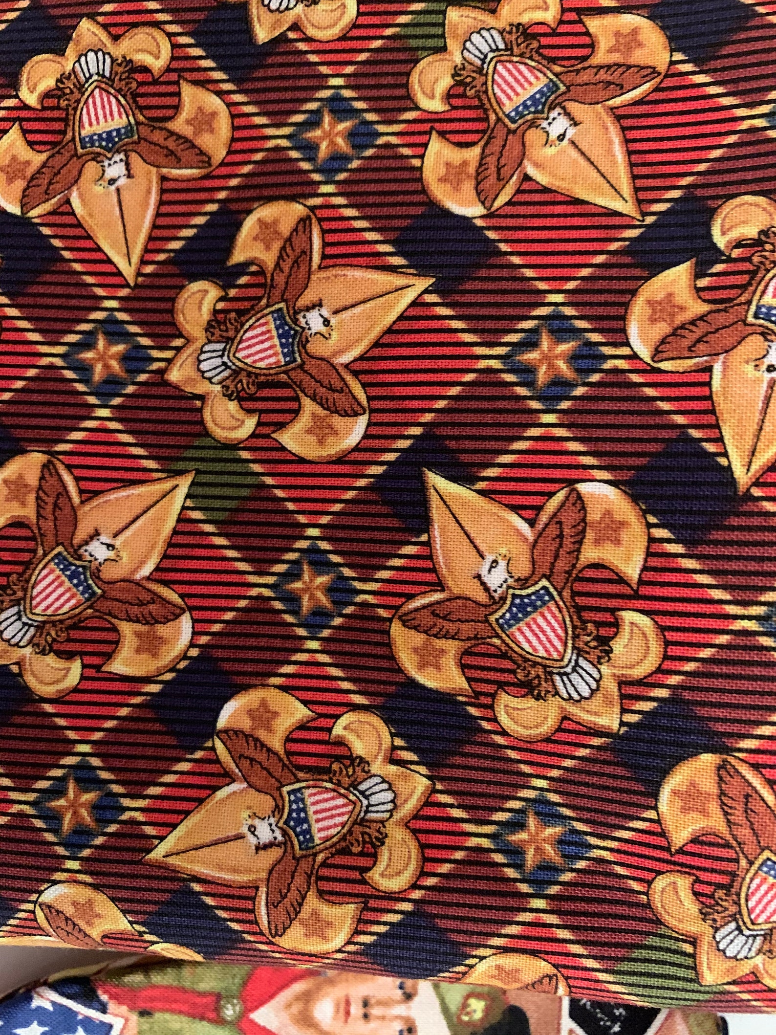 Boy Scouts of America scouting fabric Boy Scouts cotton | Etsy