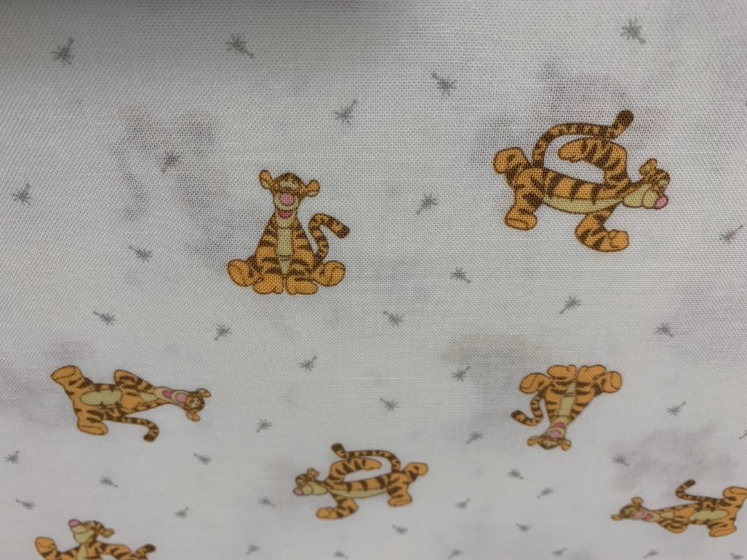 Tigger Fabric Tigger Cotton Quilting Fabric Classic Pooh - Etsy