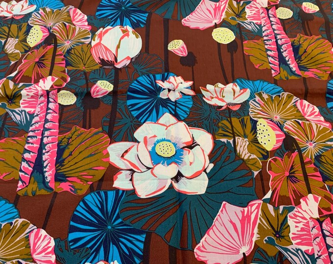 Free Spirit Lotus Flower Fabric Anna Maria Horner for the Conservatory ...