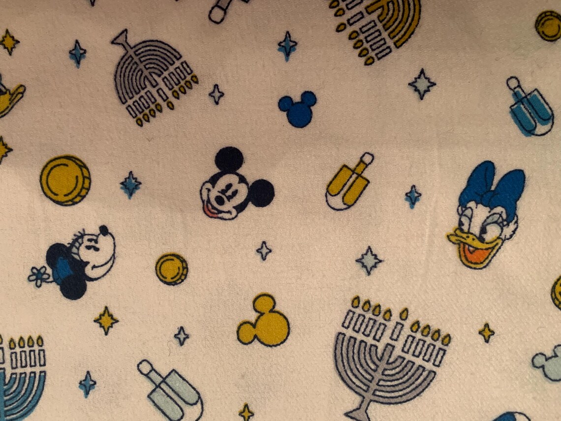 Mickey Mouse Pluto Donald Duck Disney Channukah Jewish Menorah Hannukah ...