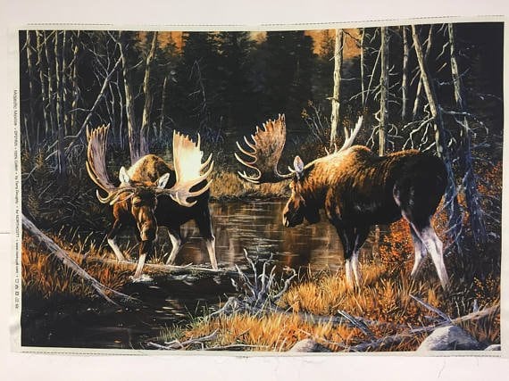 Moose Print Fabric
