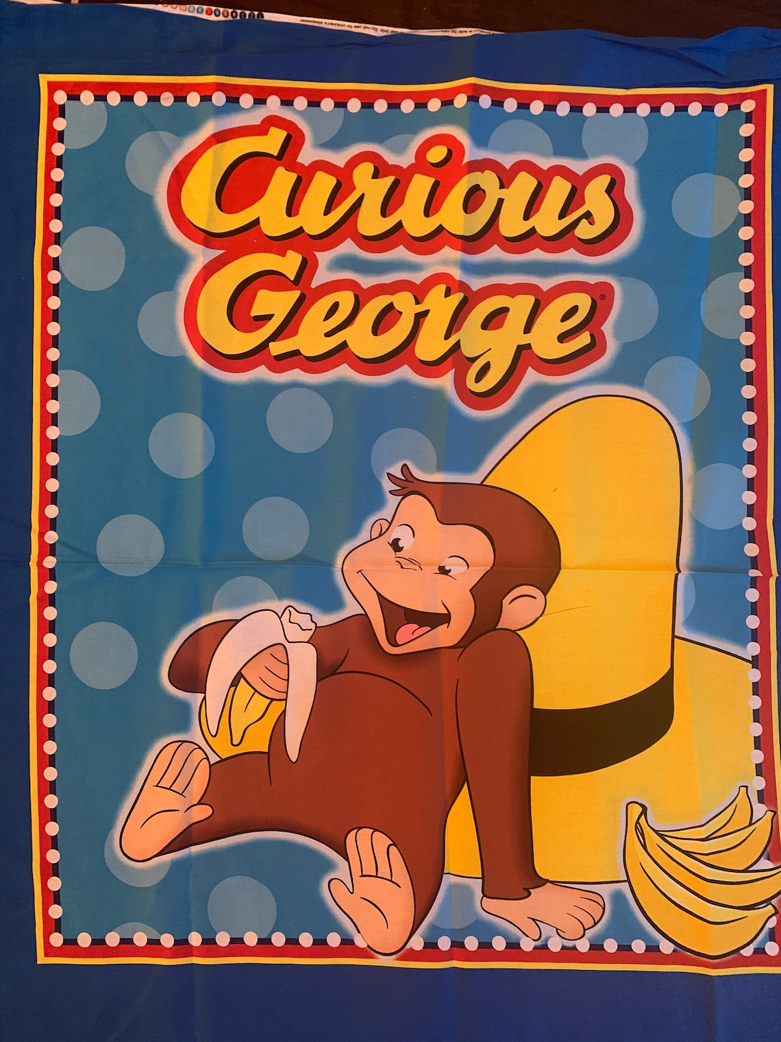 Curious George Fabric , Curious George Panel, 1 Yard Panel Fabric - Etsy